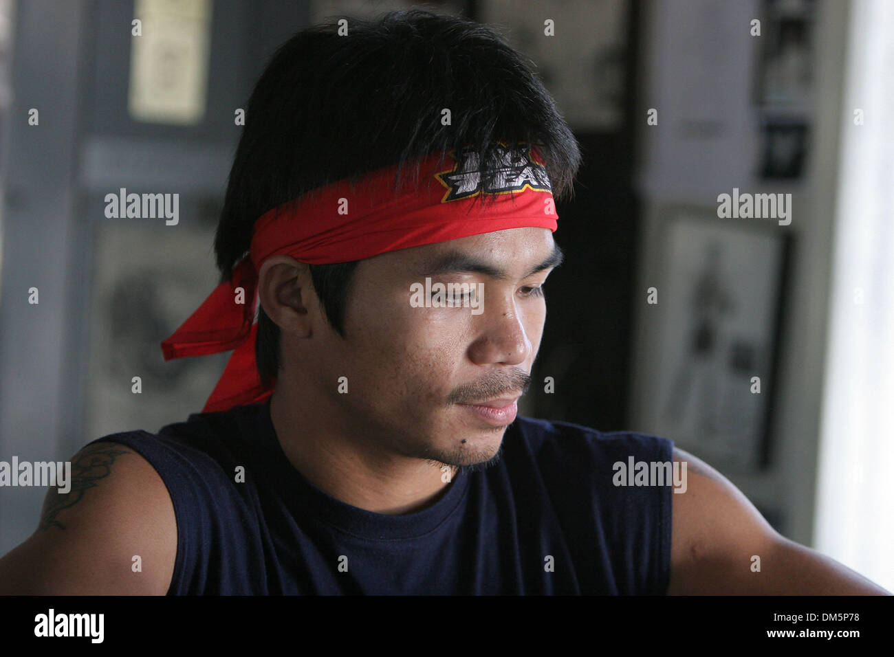 Mar 13, 2005; Hollywood, CA, USA; Phillipino superstar boxer MANNY ...