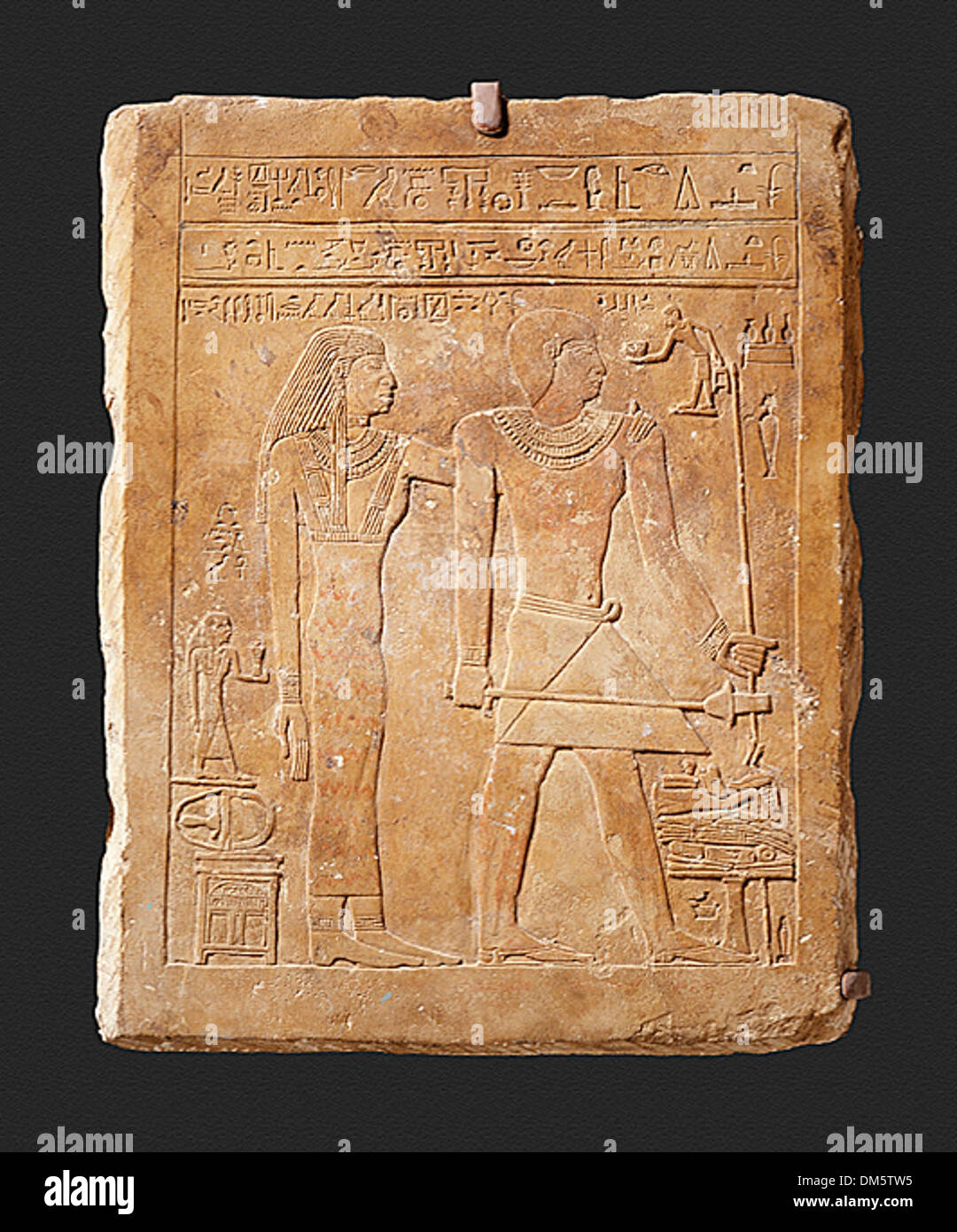 This funerary stela honors Amanu, likely an individual from ancient ...