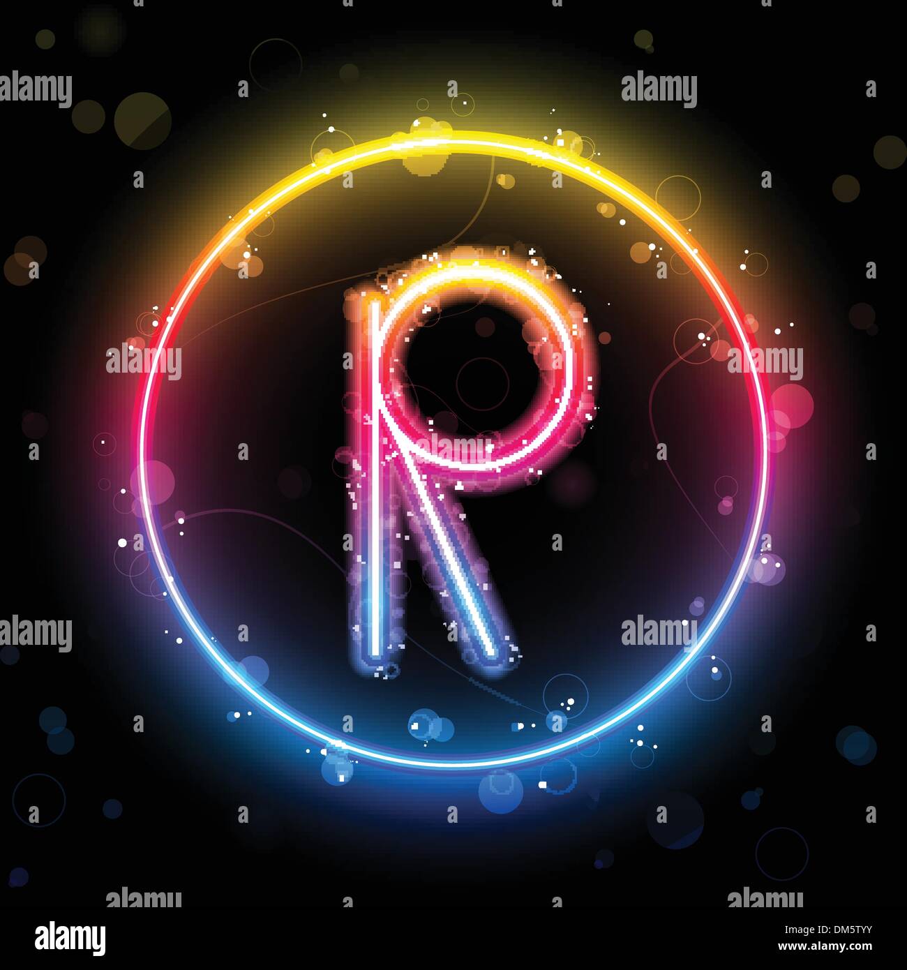 Alphabet in lights hi-res stock photography and images - Alamy