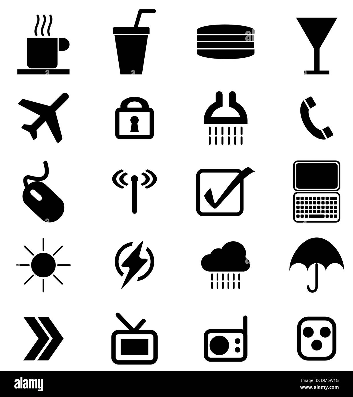 Templates set Black and White Stock Photos & Images - Alamy