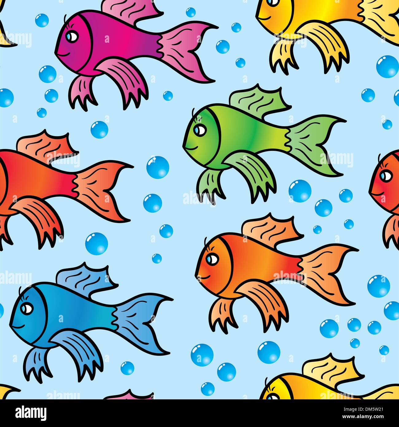 Multicolor fish Stock Vector Images - Alamy