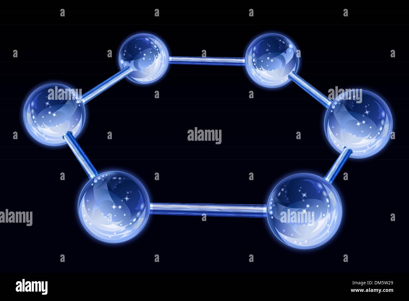 Chemistry hexagon hi-res stock photography and images - Alamy