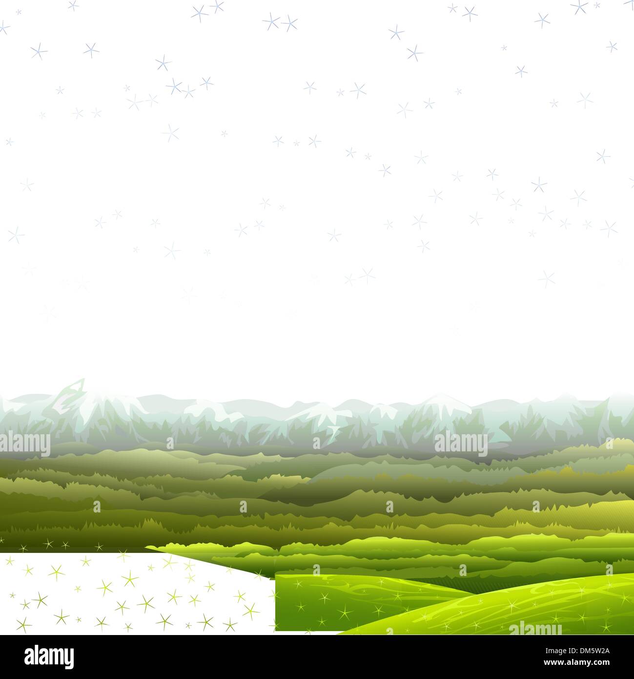 Aerial summer morning view Stock Vector Images - Alamy