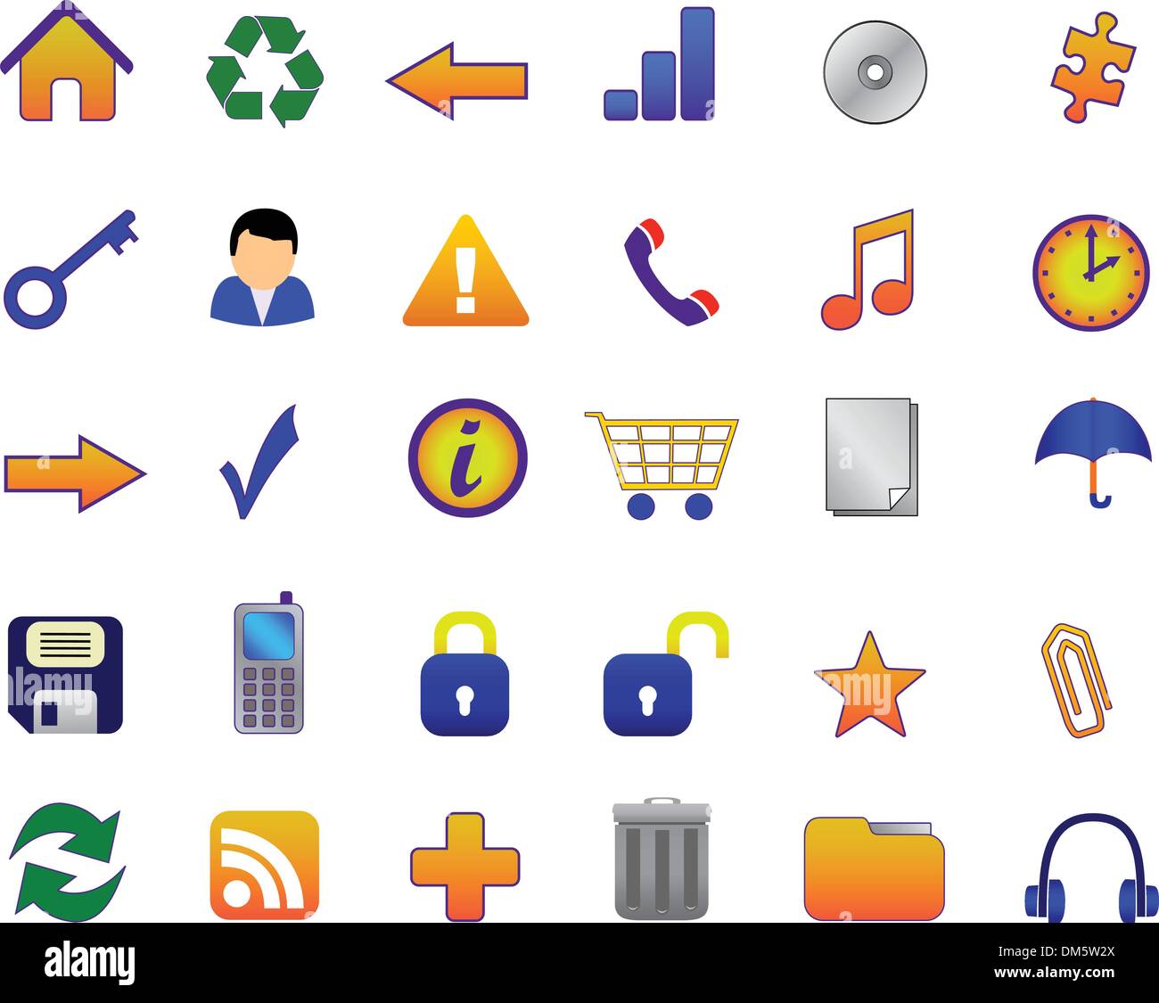 Set paper house icons hi-res stock photography and images - Alamy