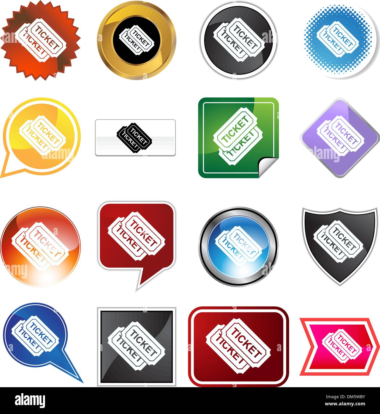 Cinema concert theatre tickets Stock Vector Images - Alamy