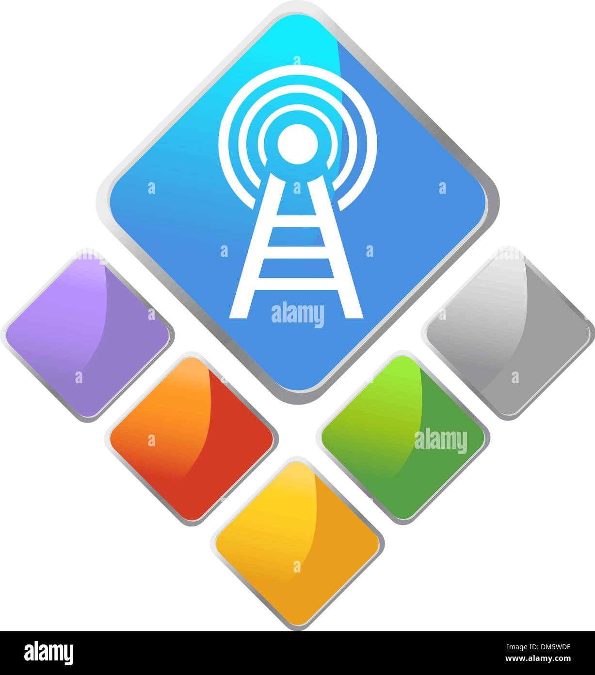 Tower Square Icon Stock Vector Image & Art - Alamy