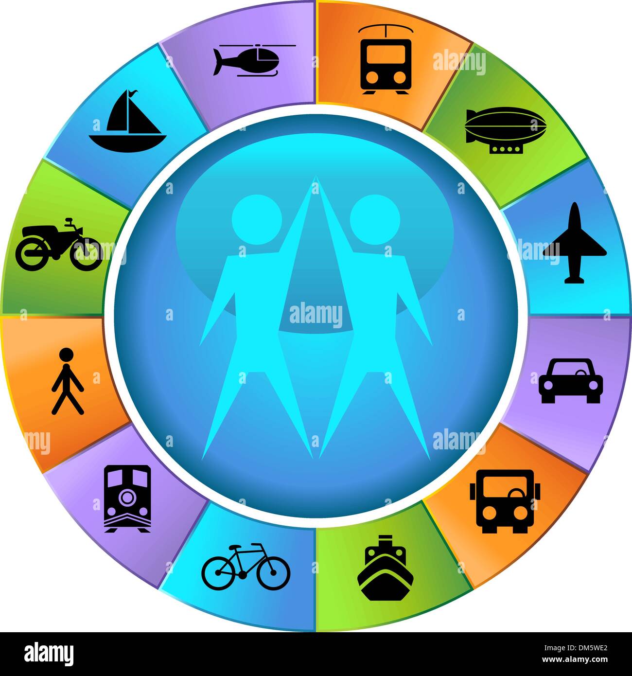 Transportation Buttons - Wheel Stock Vector Image & Art - Alamy