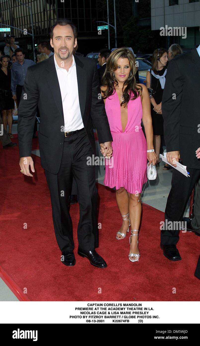 Lisa marie presley nicolas cage hi-res stock photography and images - Alamy