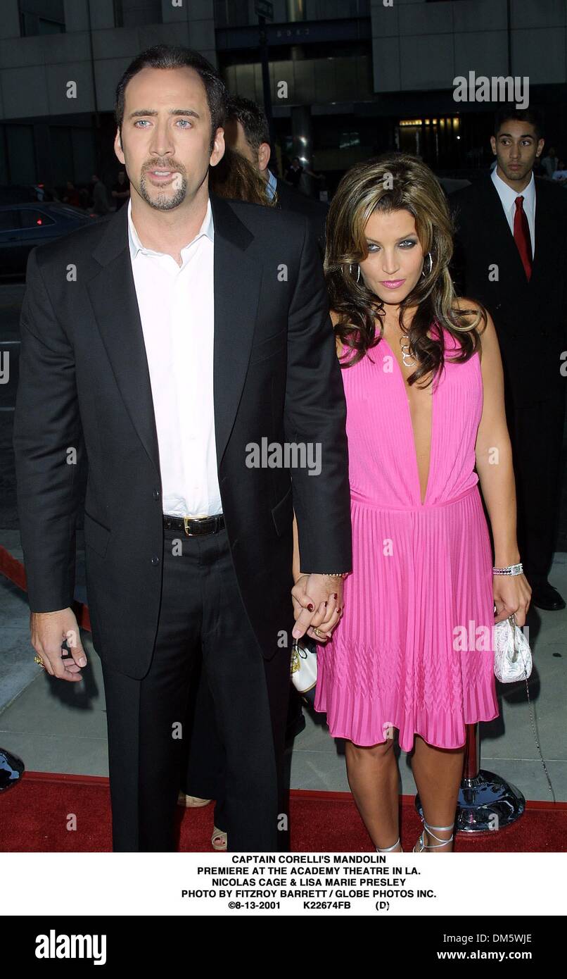 Lisa marie presley nicolas cage hi-res stock photography and images - Alamy
