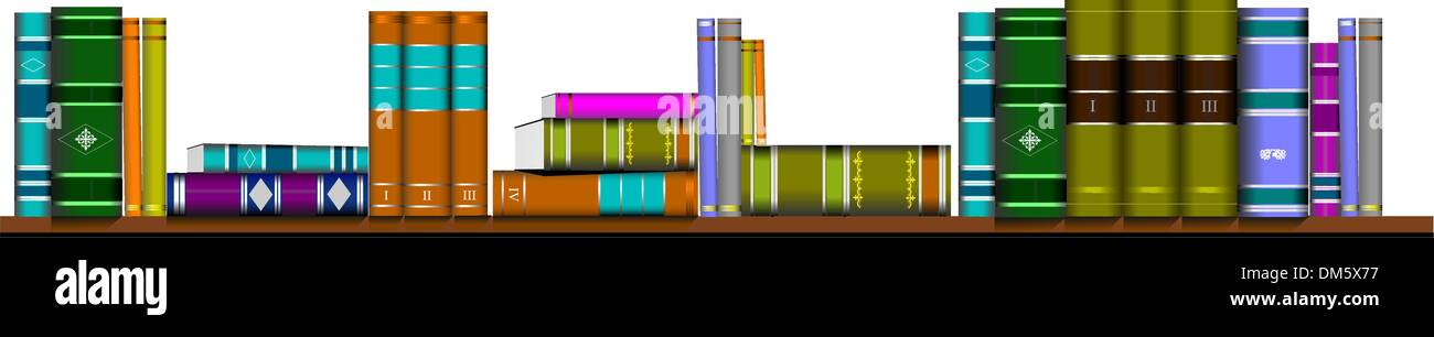 Library shelf book Stock Vector Image & Art - Alamy
