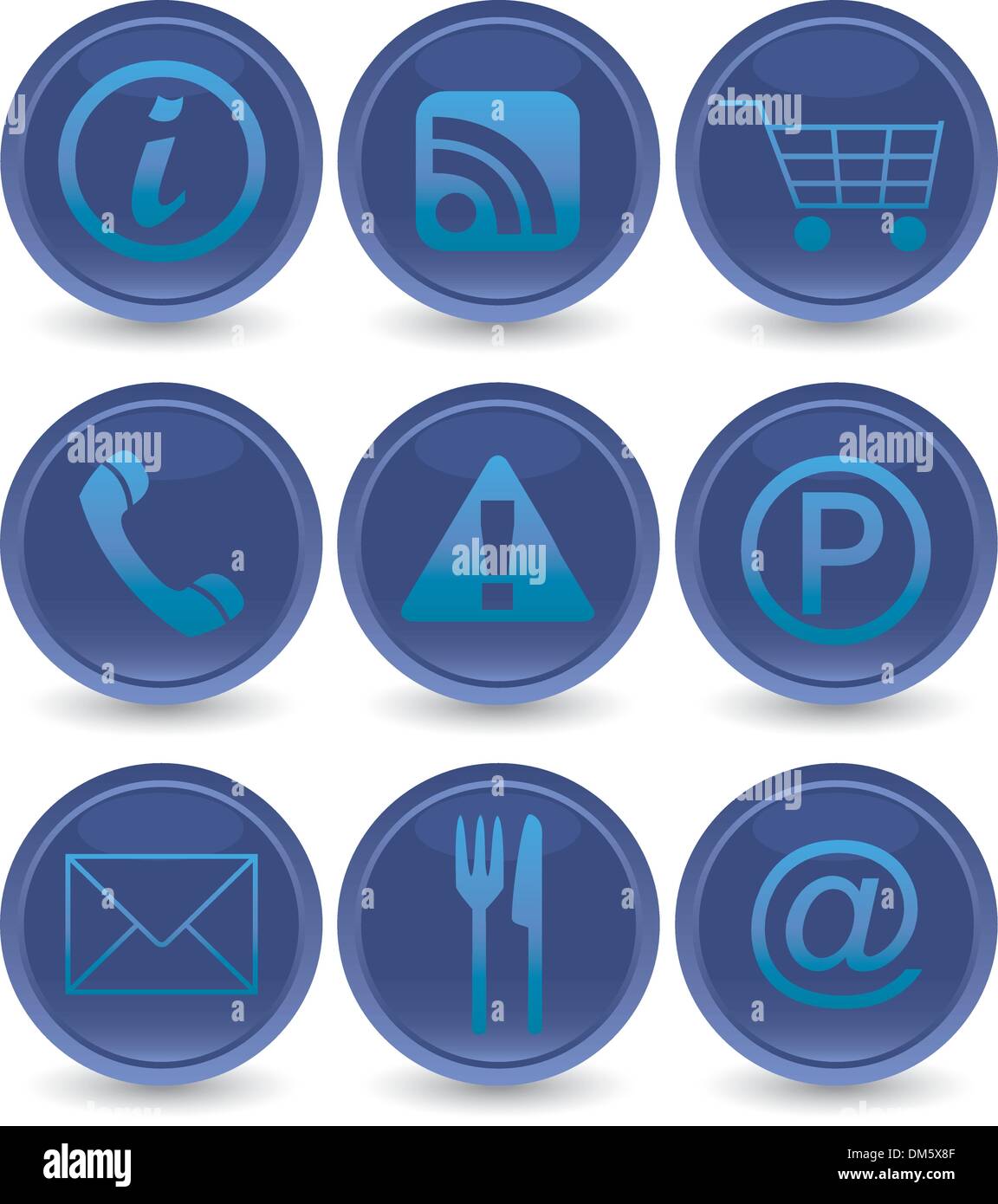 Blue web Stock Vector Images - Alamy