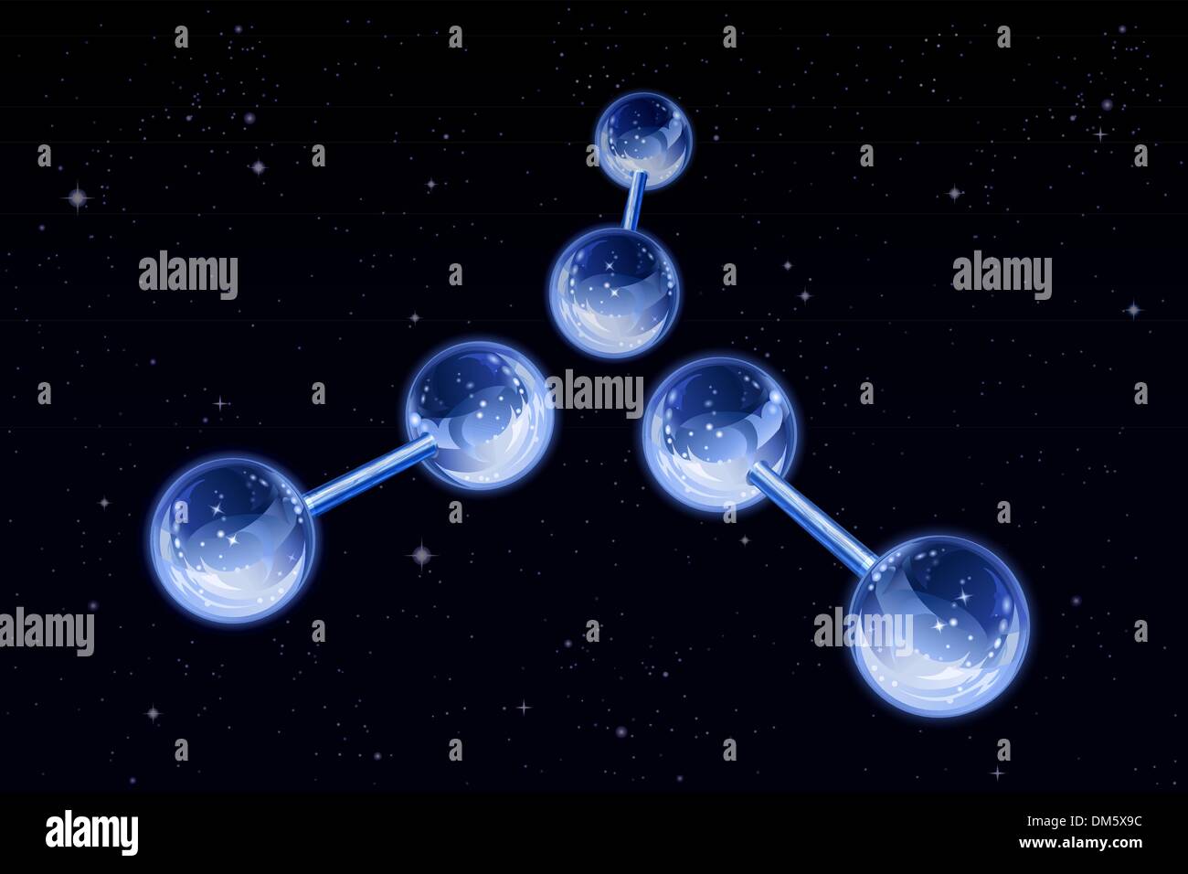 Crystal forming Stock Vector Images - Alamy