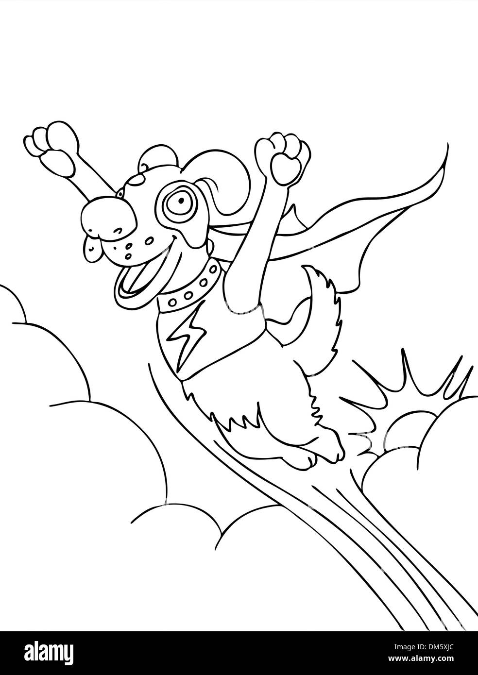 Super hero cartoon Black and White Stock Photos & Images - Alamy