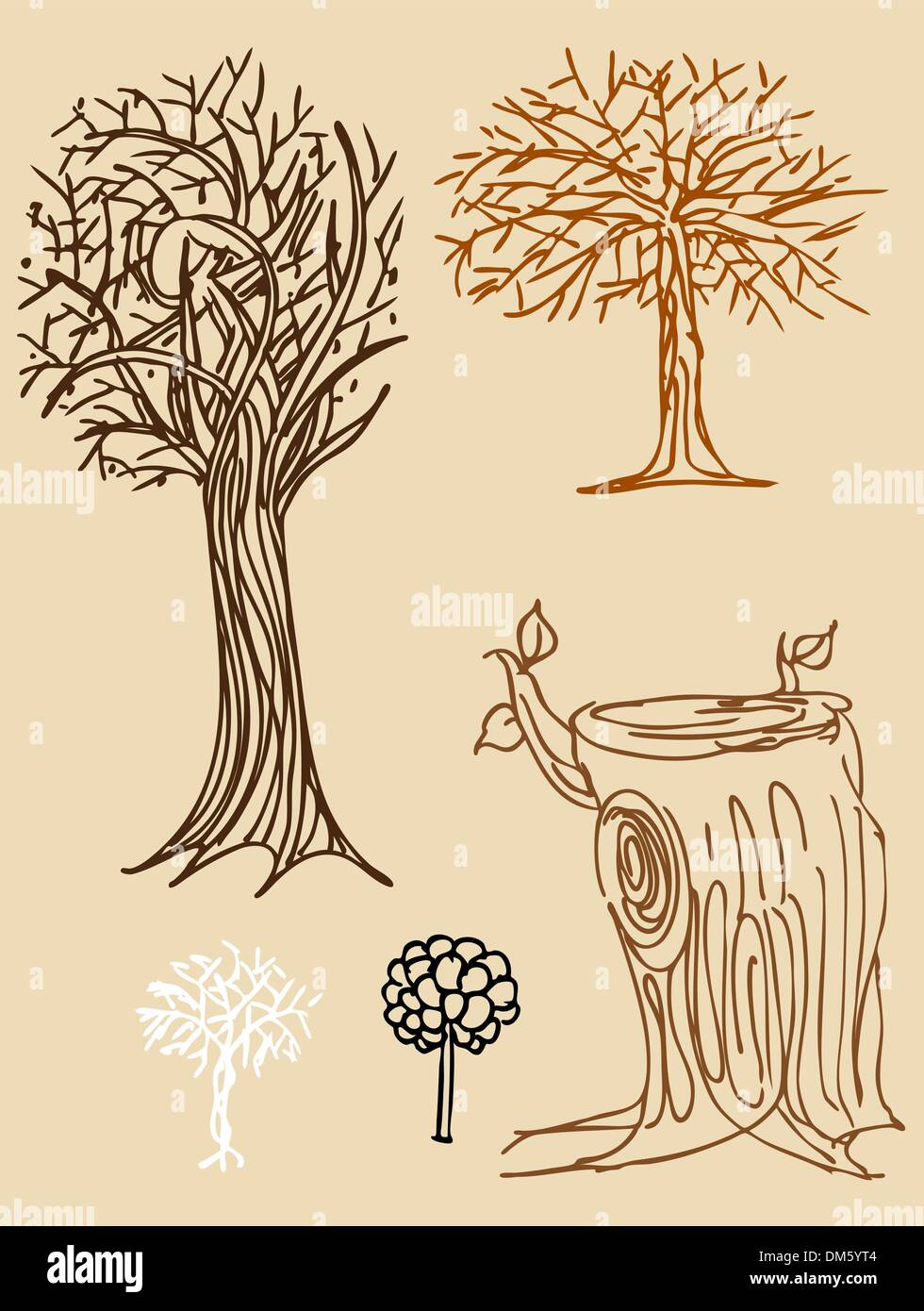 Curling branches Stock Vector Images - Alamy