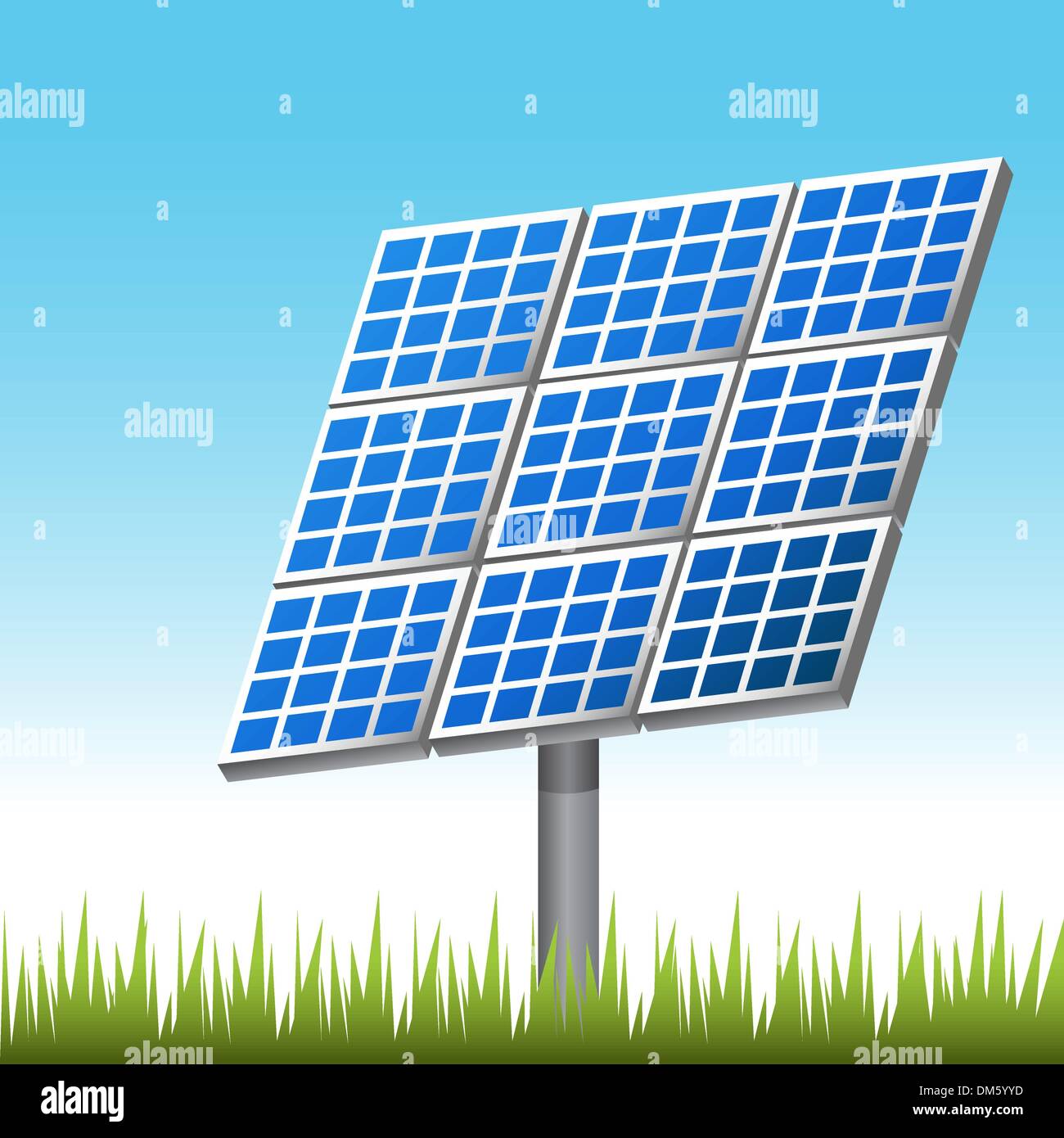 Portable solar panel Stock Vector Images - Alamy