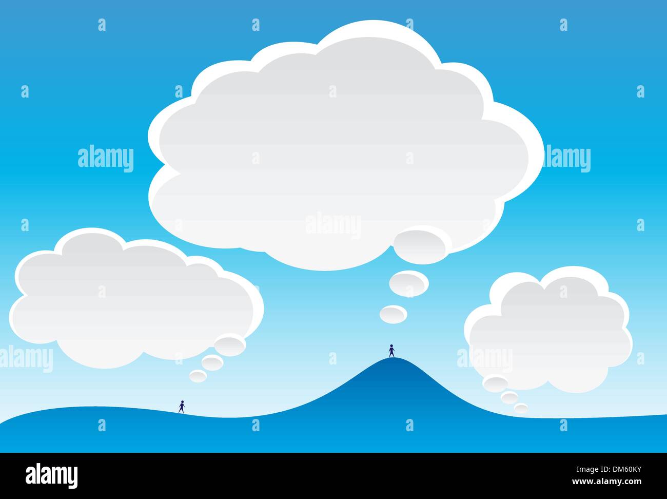 Blue sky thinking Stock Vector Images - Alamy