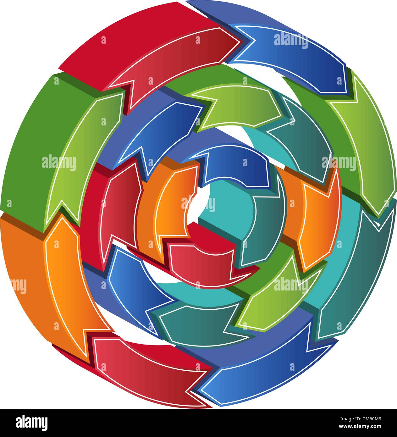 Process Circle Diagram Stock Vector Art & Illustration, Vector Image ...