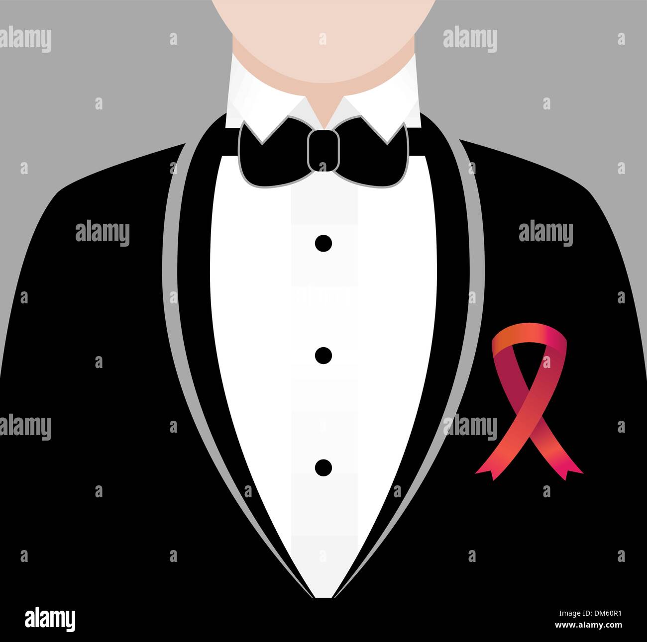 Red aids ribbon in Stock Vector Images - Alamy