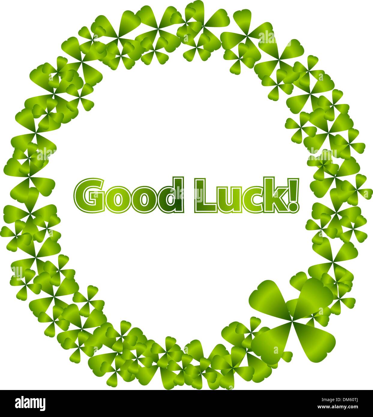 Good Luck Wreath Stock Vector Image & Art - Alamy
