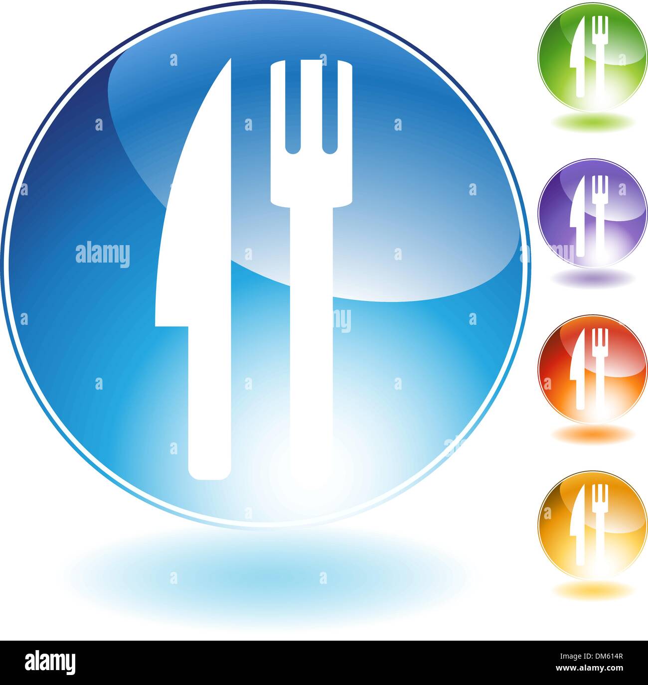 Fork knife icon Stock Vector Images - Alamy