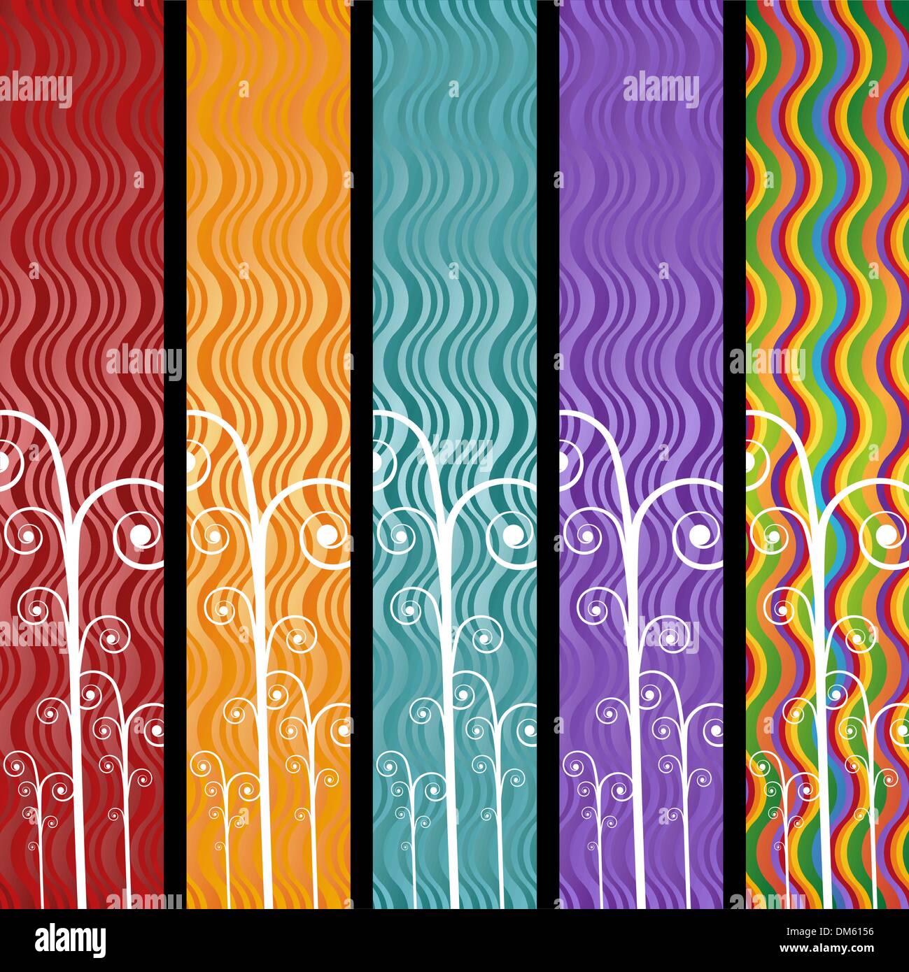 Waves waving banner Stock Vector Images - Alamy