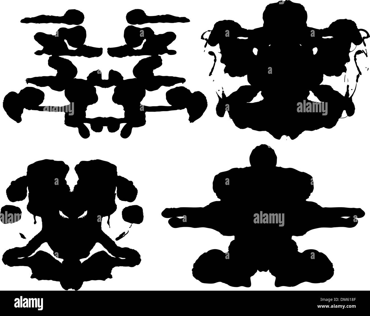 The rorschach inkblot test Stock Vector Images - Alamy