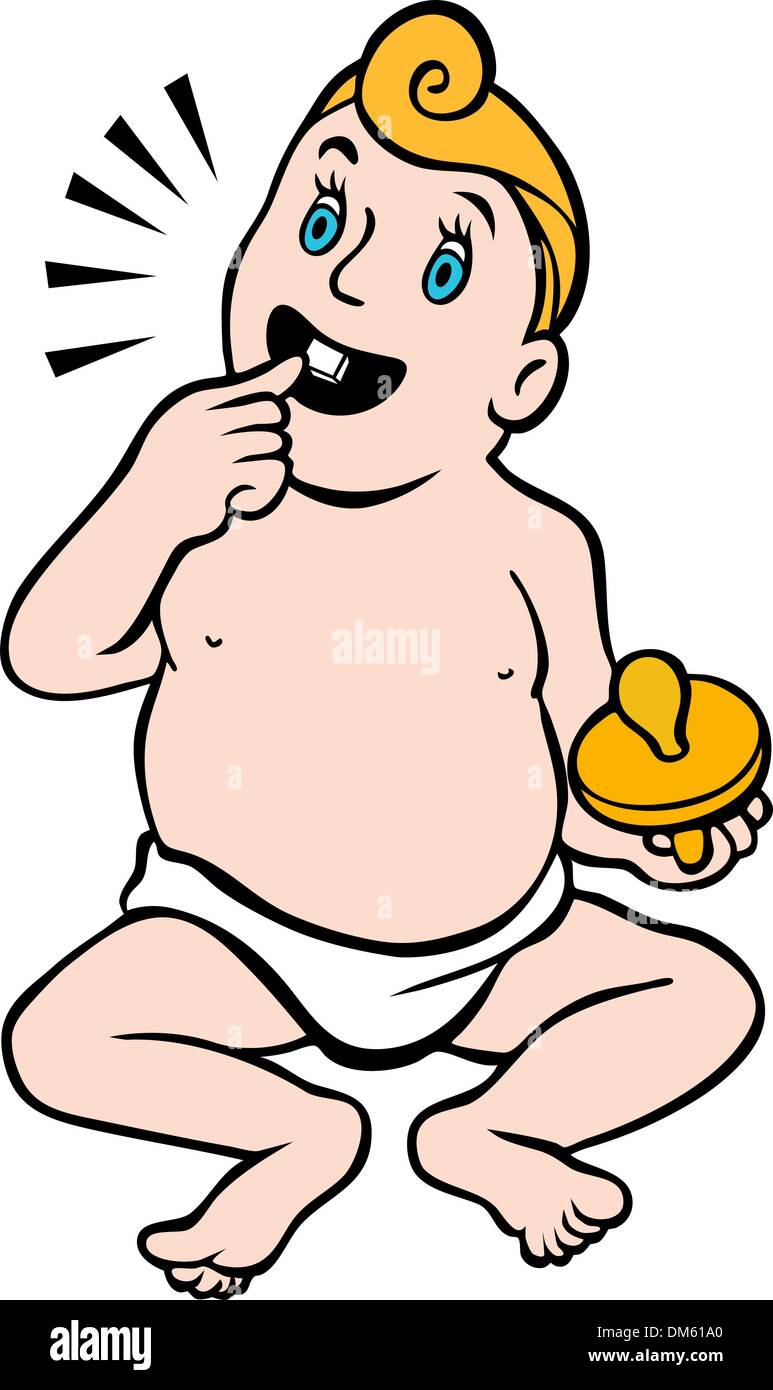 Baby tooth illustration vector Stock Vector Images - Alamy