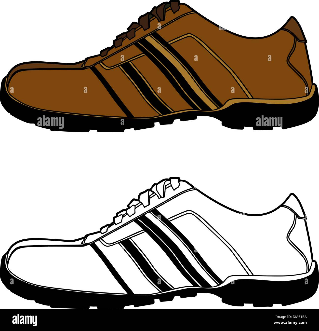 Trainer and shoe Stock Vector Images - Alamy