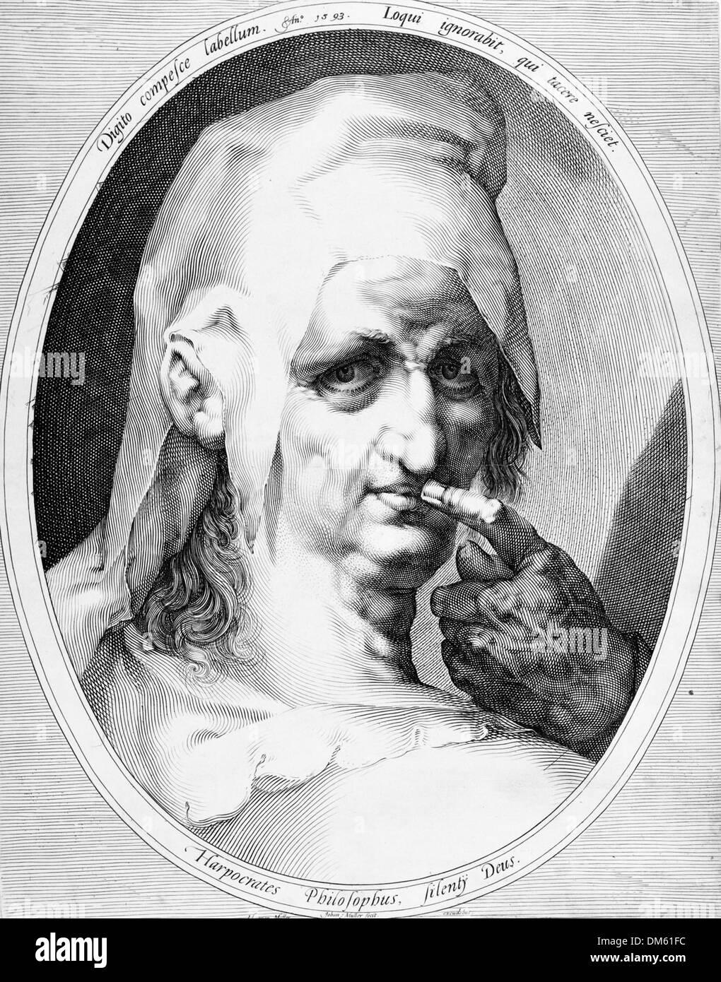 This sculpture represents Harpocrates, the Greek god of silence ...