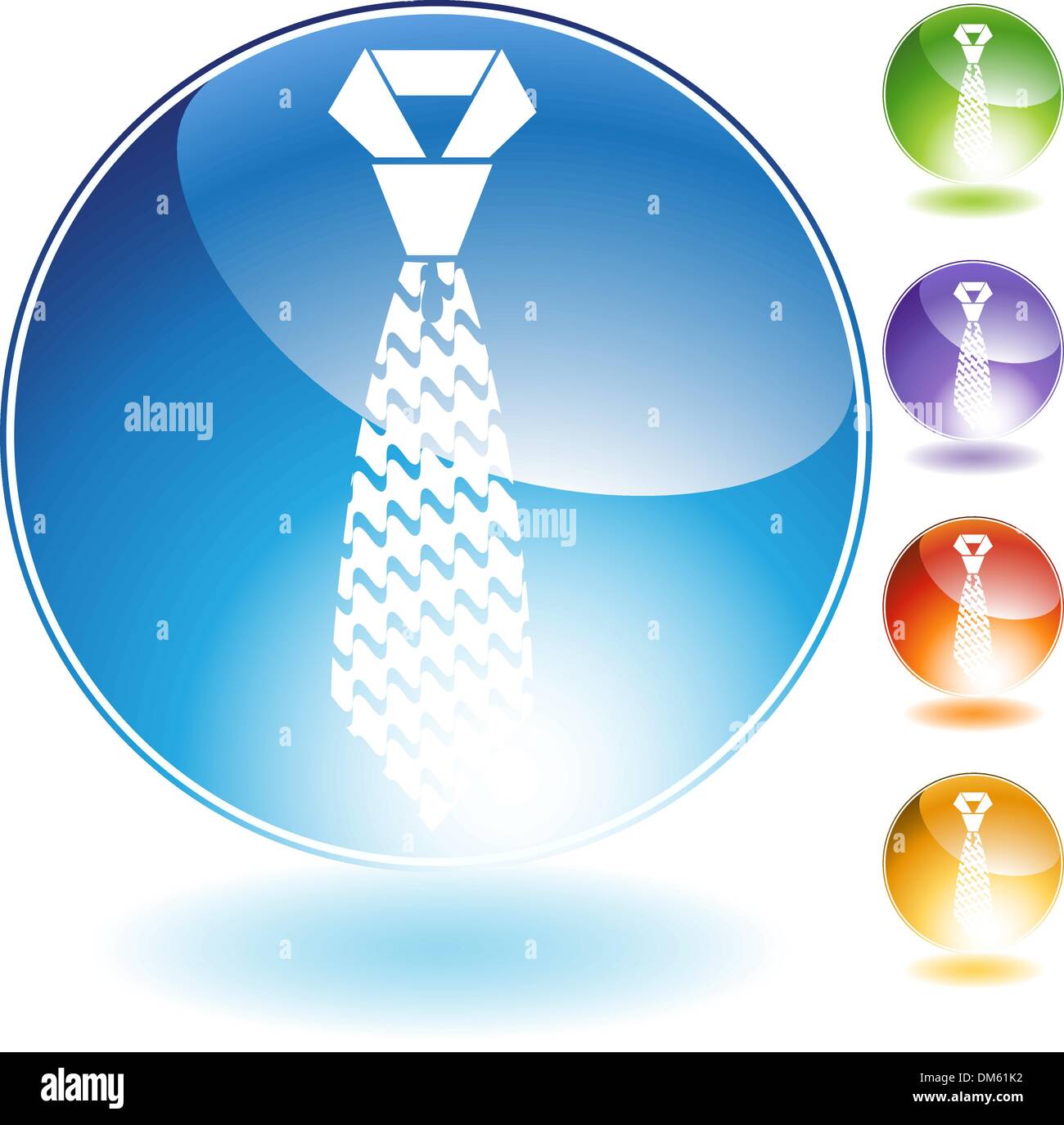Wavy Necktie Crystal Icon Stock Vector Image & Art - Alamy
