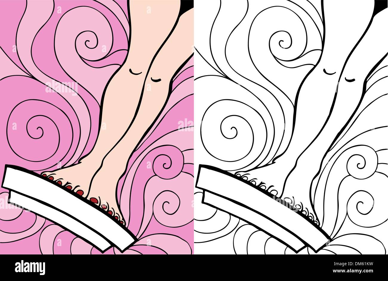 Weight gain illustration Stock Vector Images - Alamy