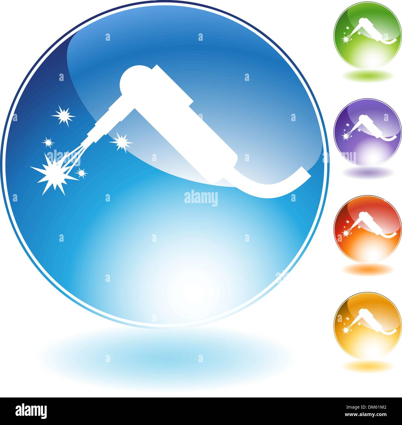 Welding Torch Crystal Icon Stock Vector Image & Art - Alamy