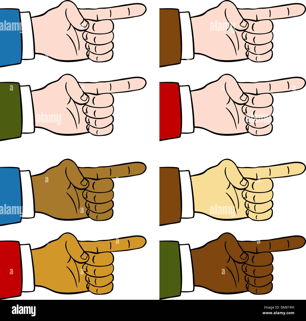 Diverse finger Stock Vector Images - Alamy