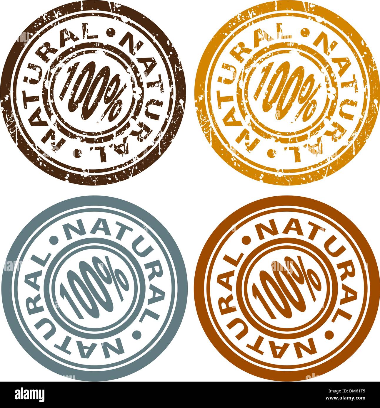 Natural Stamp Set Stock Vector Image & Art - Alamy
