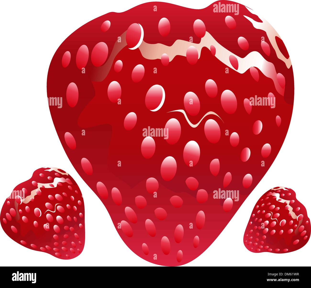 Strawberry realistic Stock Vector Images - Alamy