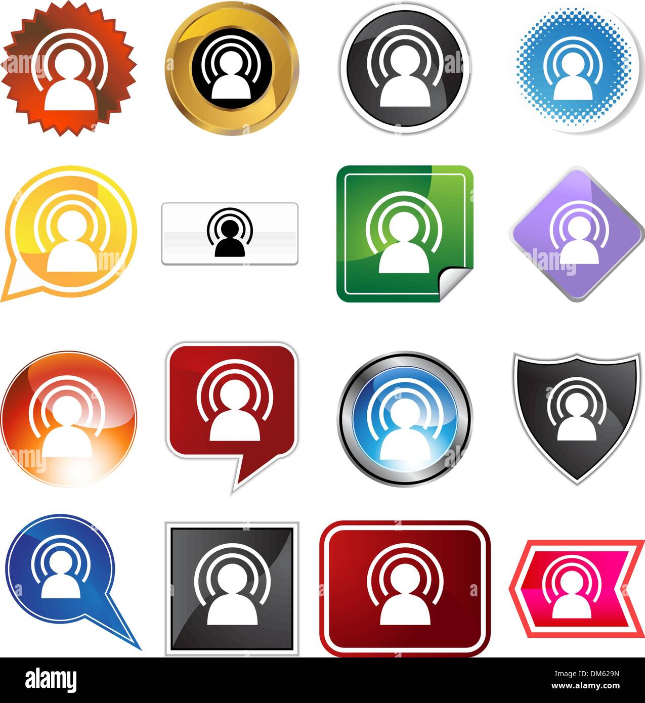 Signal man icon Stock Vector Images - Alamy