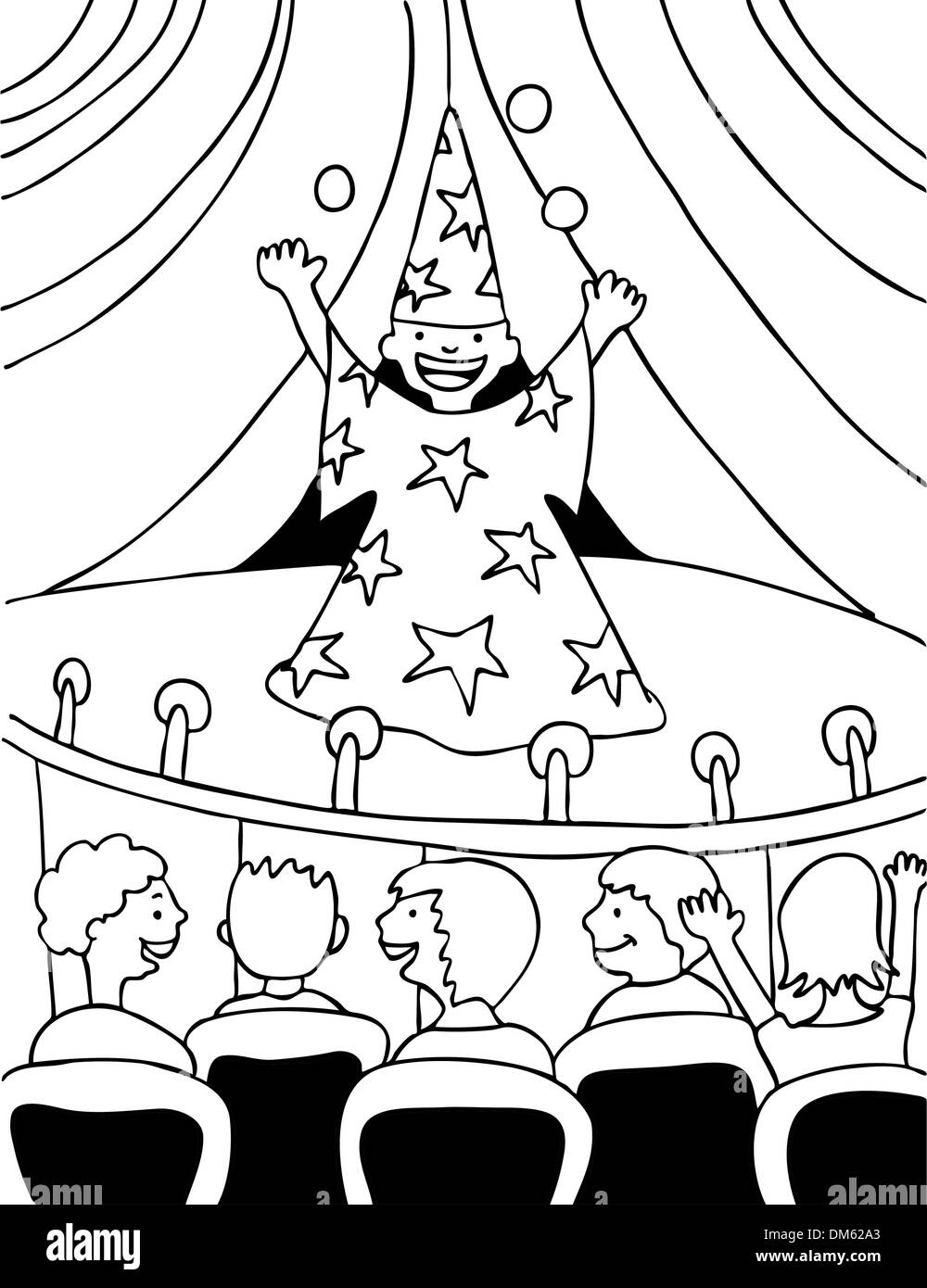 Illustration kid boy magician magic hi-res stock photography and images ...