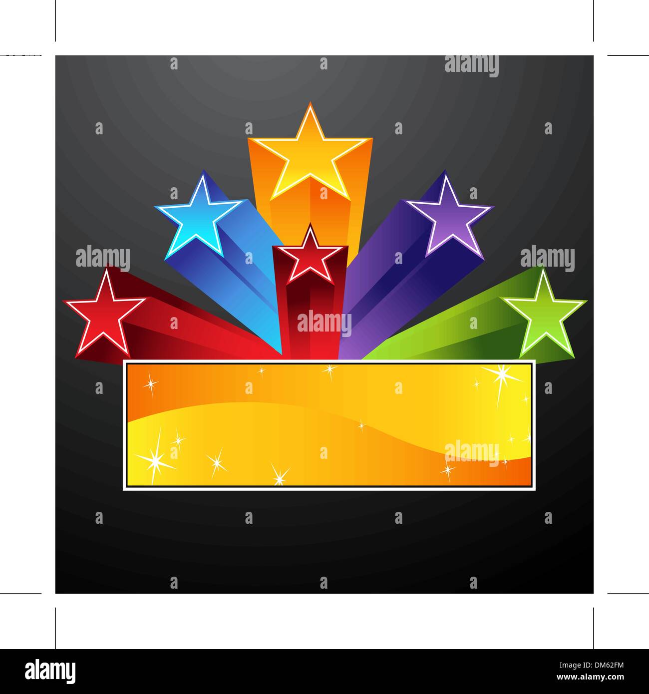 Shooting Star Banner Stock Vector Image & Art - Alamy