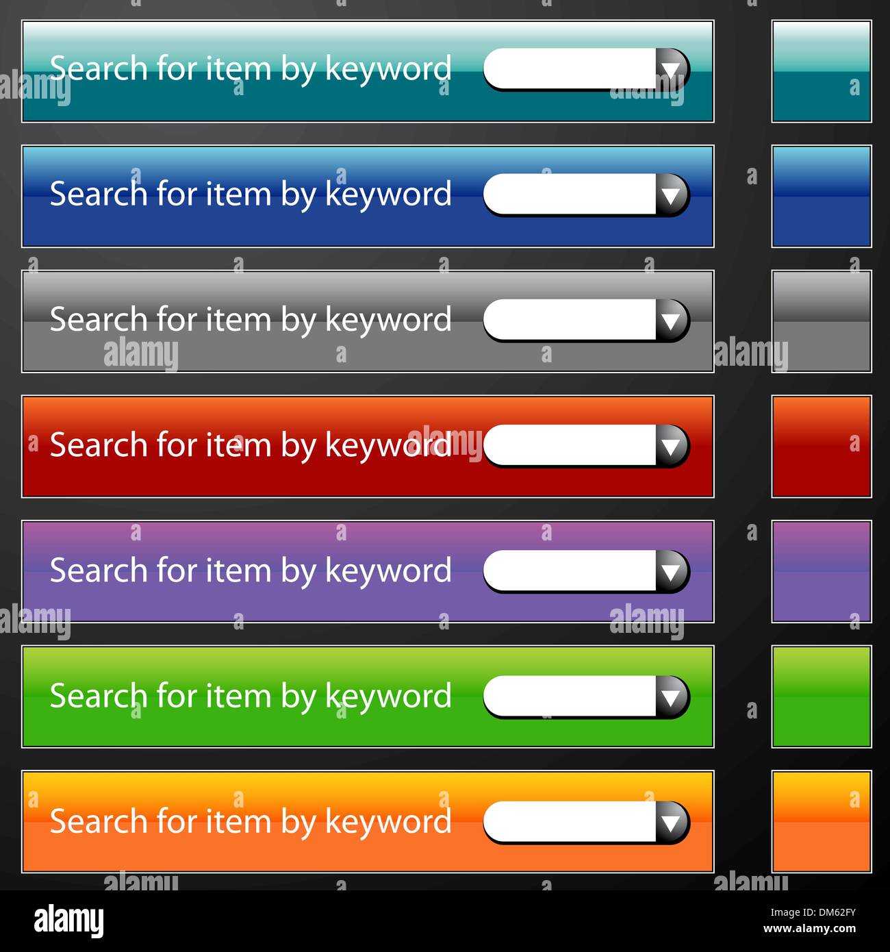 Search Bar Menu Set Stock Vector Image & Art - Alamy