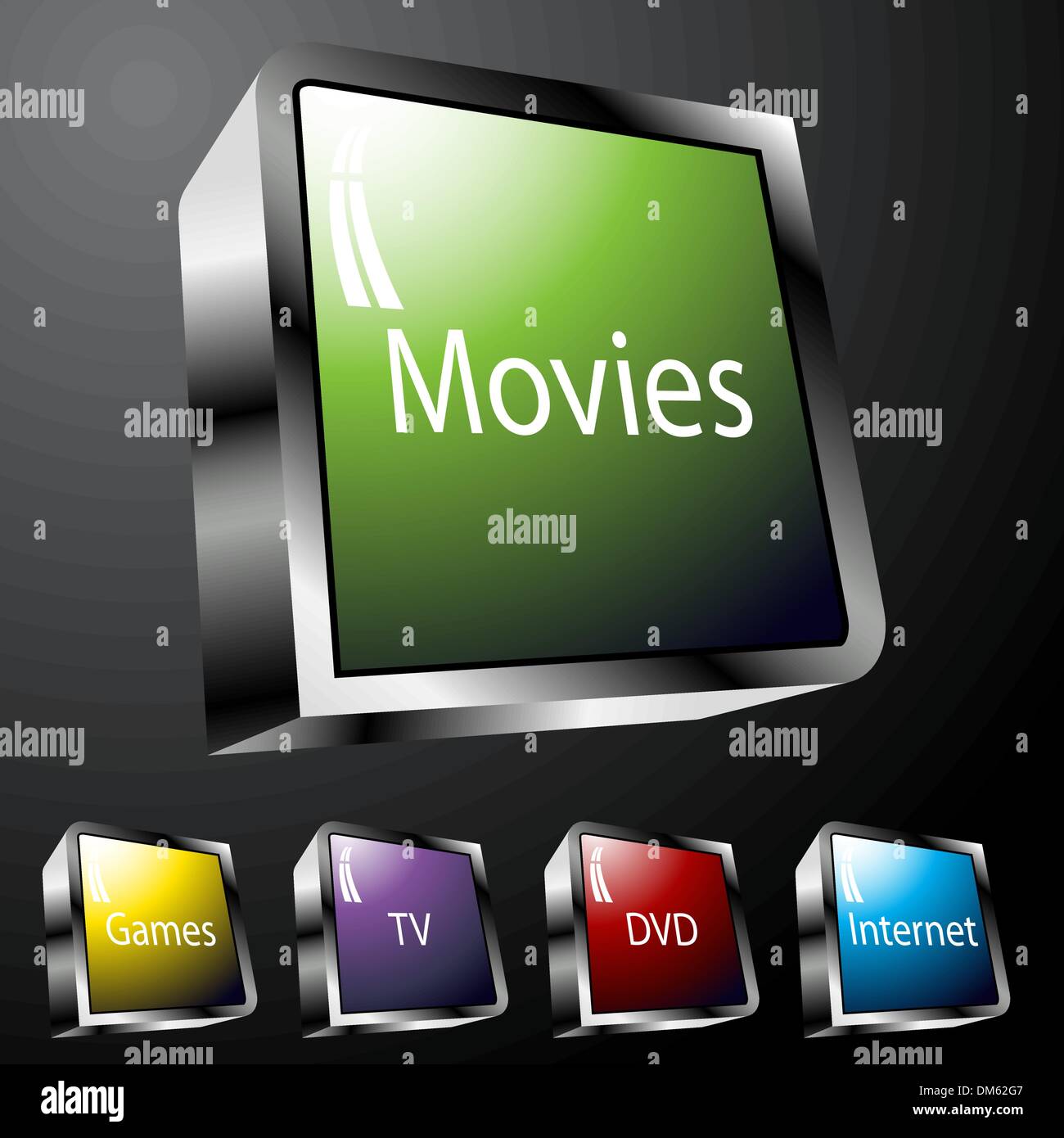 Three dvd set Stock Vector Images - Alamy