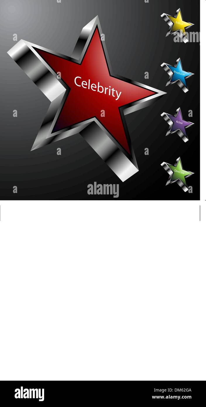 Chrome Movie Star Icons Stock Vector Image & Art - Alamy