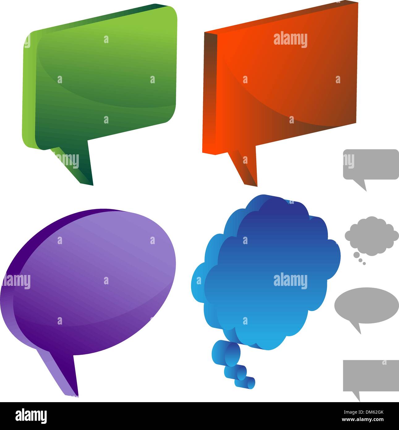 Multiple Chat Icons Stock Vector Image & Art - Alamy