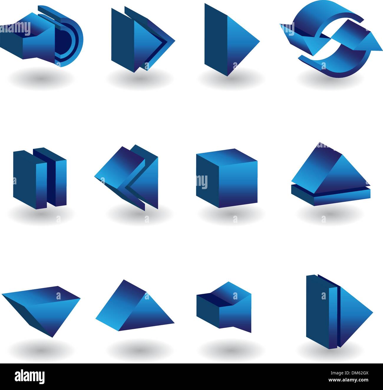 3d fast forward icons Stock Vector Images - Alamy
