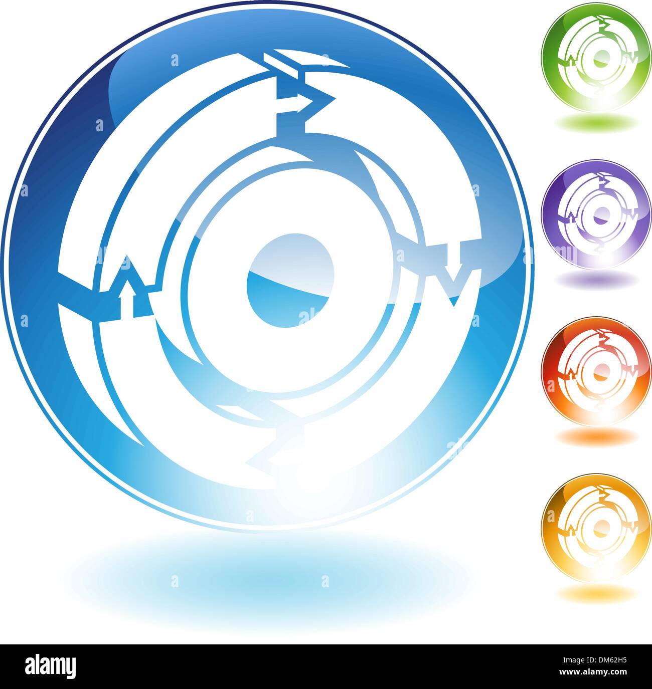 Workflow Process Icon Stock Vector Image & Art - Alamy