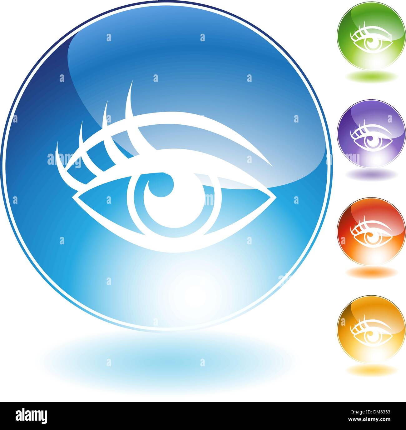 Red human eye on Stock Vector Images - Alamy