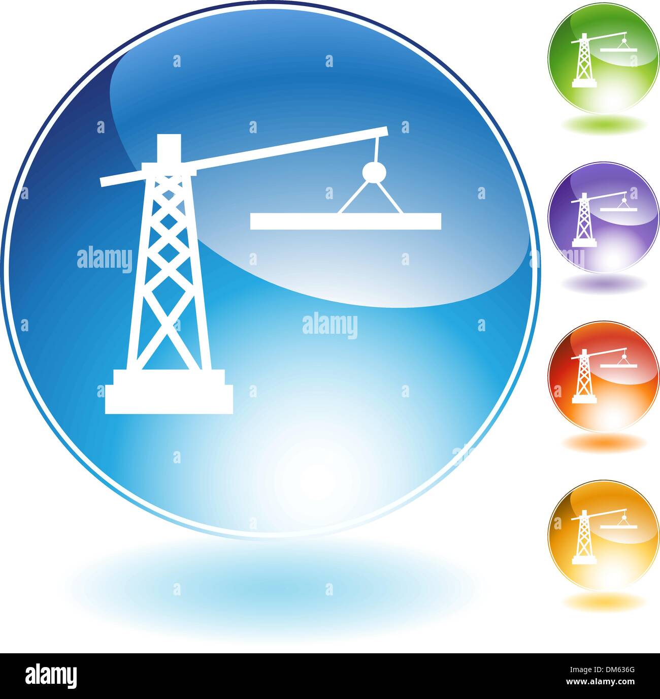 Construction Crane Icon Stock Vector Image & Art - Alamy