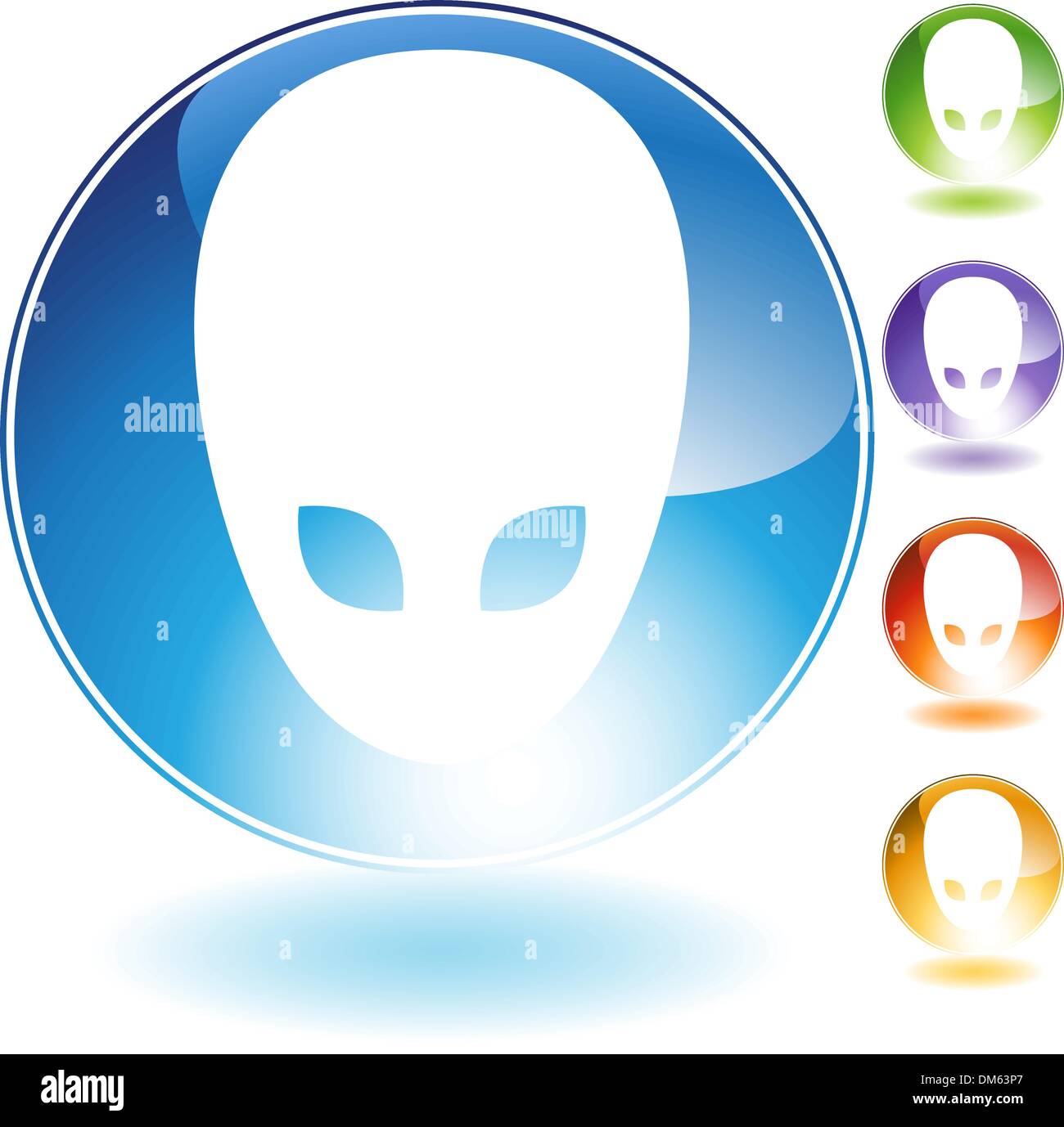 Orange alien Stock Vector Images - Alamy