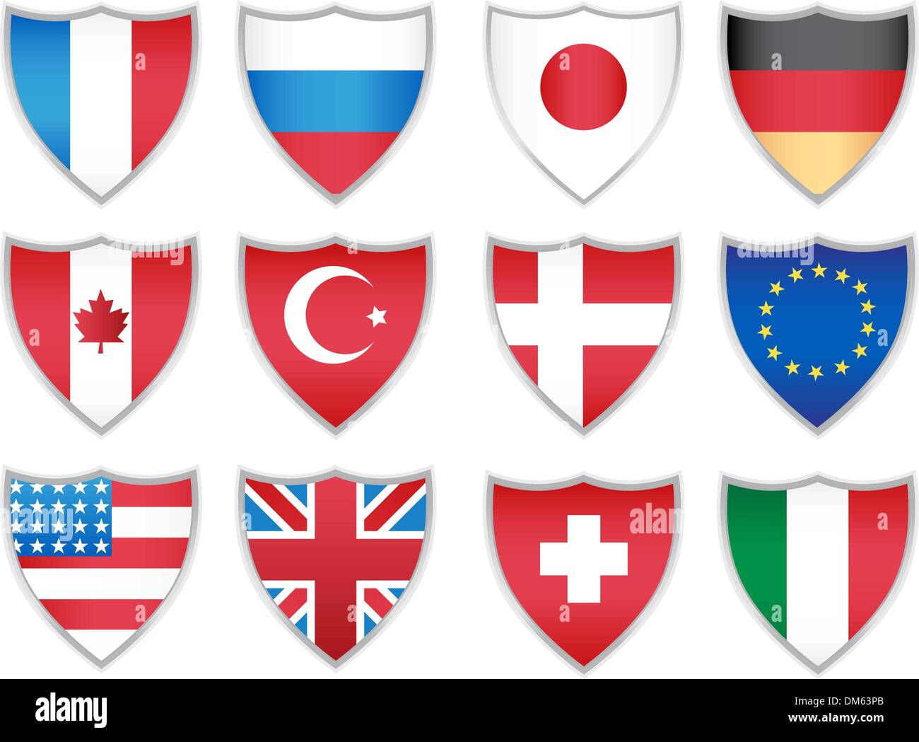 Flags of different Stock Vector Images - Alamy