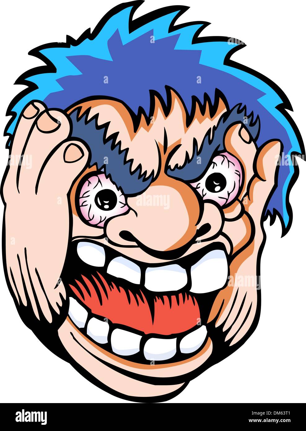 Angry face clipart Stock Vector Images - Alamy