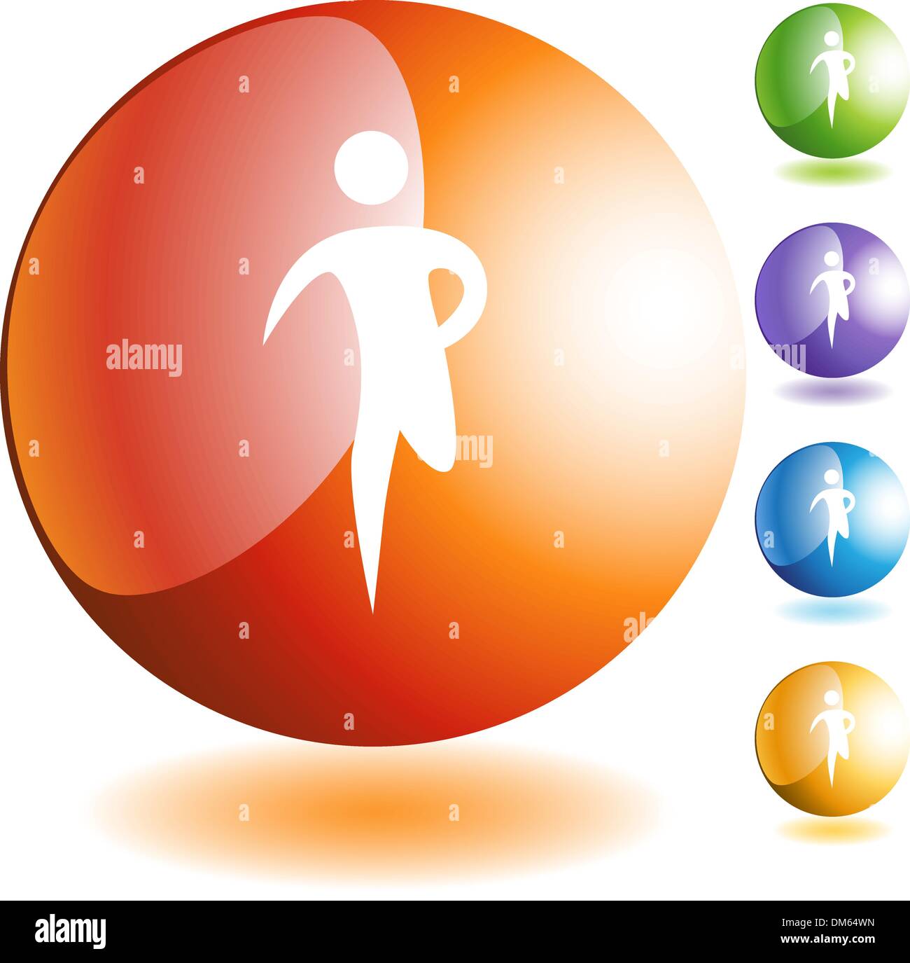 The glowing green man Stock Vector Images - Alamy